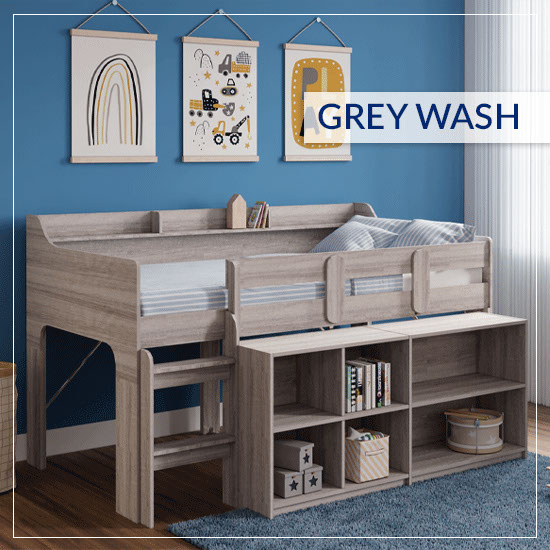 The Hamilton Loft Bed with Storage by BK Furniture